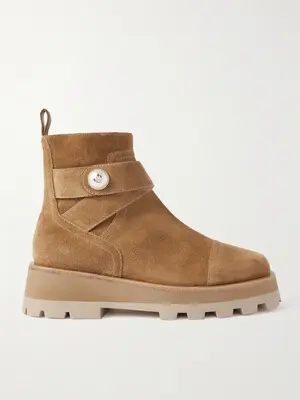 Faux Pearl Embellished Boots