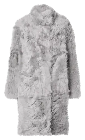 YVES SALOMON Shearling Longline Coat
