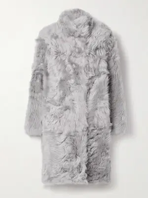 YVES SALOMON Shearling Longline Coat