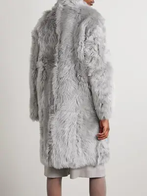 YVES SALOMON Shearling Longline Coat