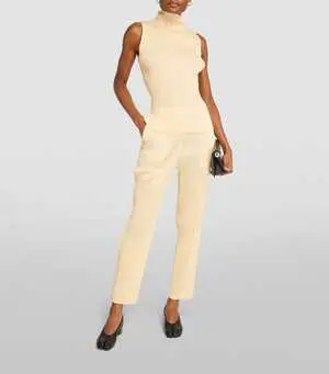 Issey Miyake Pleated Straight Trousers