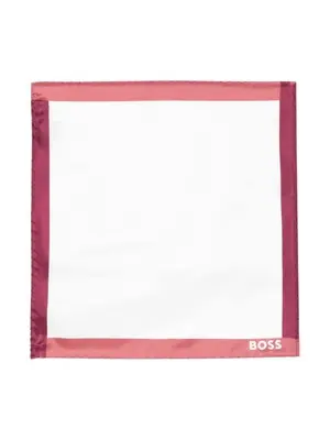 BOSS Silk Handkerchief - White