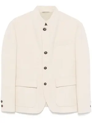 Eleventy Flannel Jacket - Neutrals