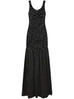Rabanne Polka-dot Crepe Dress