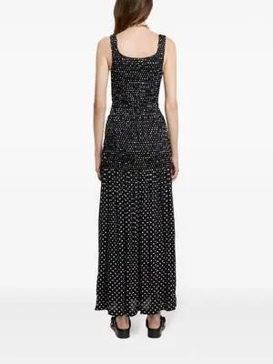 Rabanne Polka-dot Crepe Dress