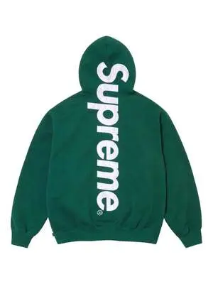 Supreme Satin-appliqué Hoodie - Green