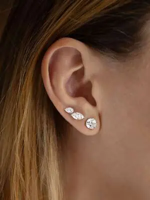 LOEV The Marquise Diamond Stud Earrings