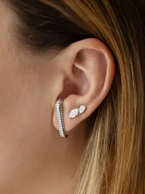 LOEV The Marquise Diamond Stud Earrings
