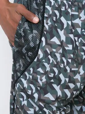 AMIR SLAMA Geometric Print Track Shorts