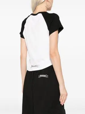 GROUND ZERO Logo-print Ribbed T-shirt