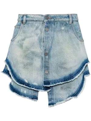 EGONLAB Layered Denim Skirt
