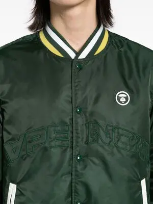 AAPE BY *A BATHING APE® Logo-patch Bomber Jacket
