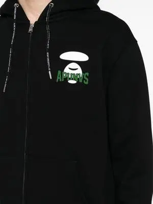 AAPE BY *A BATHING APE® Logo-print Hooded Jacket