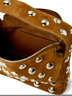 Khaite Small Elena Studded Bag - Brown