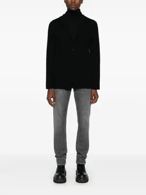 ROBERTO COLLINA Knitted Blazer - Black