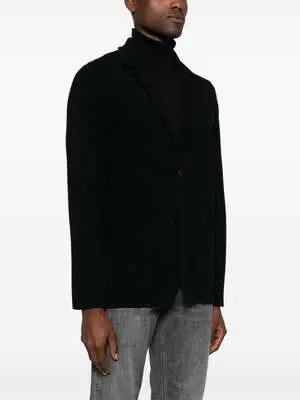 ROBERTO COLLINA Knitted Blazer - Black