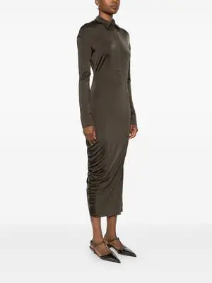 Alexander McQueen Stretch-jersey Shirt Midi Dress