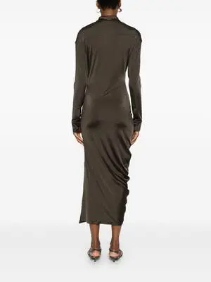 Alexander McQueen Stretch-jersey Shirt Midi Dress