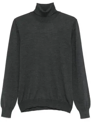 Tagliatore Miles Roll Neck Sweater - Grey