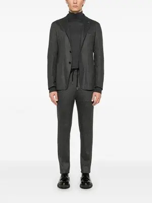 Tagliatore Miles Roll Neck Sweater - Grey
