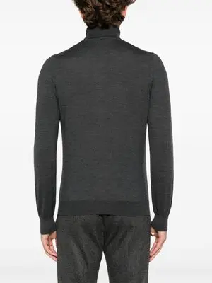 Tagliatore Miles Roll Neck Sweater - Grey