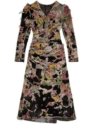 DIESEL® D-arany Floral Dress - Black