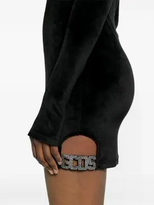 Gcds Velvet Mini Dress