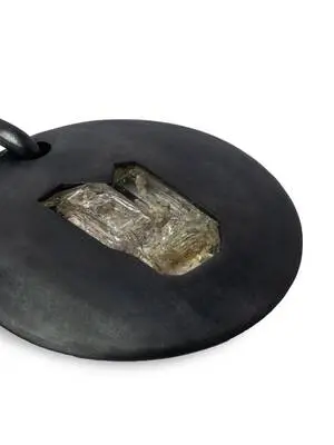 PARTS OF FOUR Parts Of Four Disk Quartz Necklace Black
