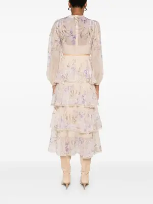 Zimmermann Eden Lace Edge Midi Dress