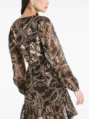 TEMPERLEY LONDON Silvana Mini Dress - Black