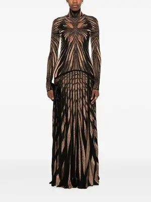 Roberto Cavalli Cut-out Detail Long Dress