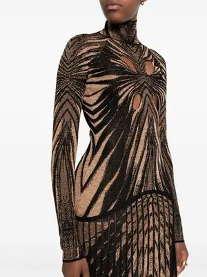 Roberto Cavalli Cut-out Detail Long Dress
