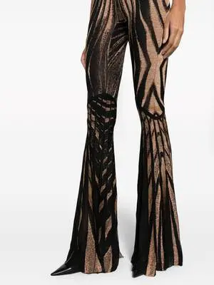 Roberto Cavalli Abstract-pattern Flared Jumpsuit - 01080 Multicolor