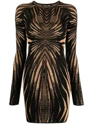 Roberto Cavalli Graphic Print Mini Dress