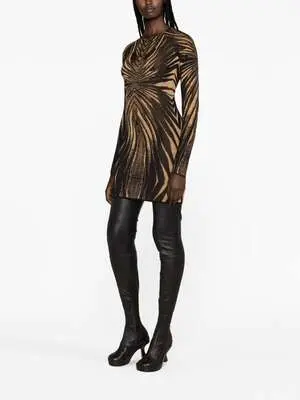 Roberto Cavalli Graphic Print Mini Dress