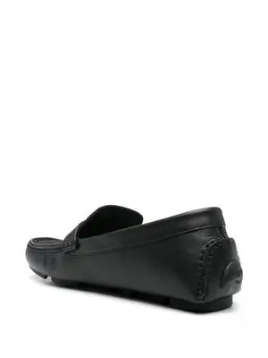 Fendi Ff Jacquard Loafers - Black