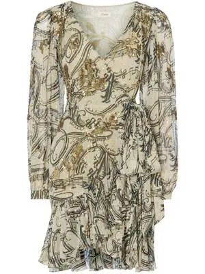 TEMPERLEY LONDON Silvana Mini Dress - Green
