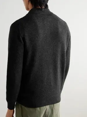 BEAMS Wool Polo Shirt - Gray
