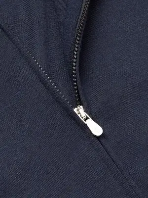 Brunello Cucinelli Cashmere-blend Zip-up Hoodie - Blue