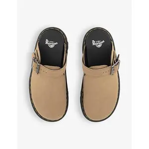 Dr. Martens Zebzag Platform Suede Mules - Savannah Tan