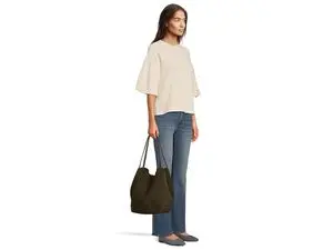 Madewell Suede Soft Grain Shopper Shoulder Handbag