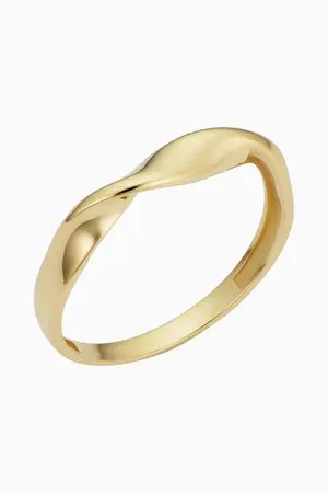 ORADINA 14k Easy Twist Ring - Yellow Gold