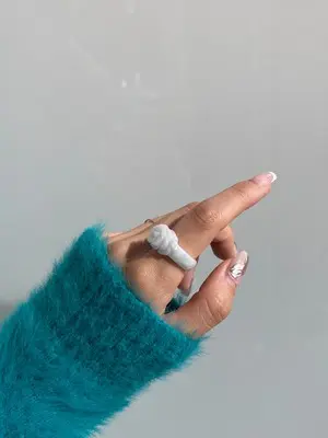 SEREE Rose Jade Ring