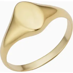 ORADINA 14k Florence Oval Signet Ring - Yellow Gold
