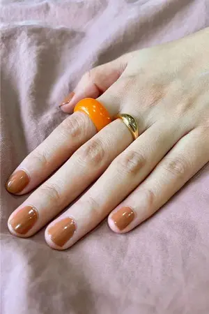 SEREE Mandarin Jade Stone Ring