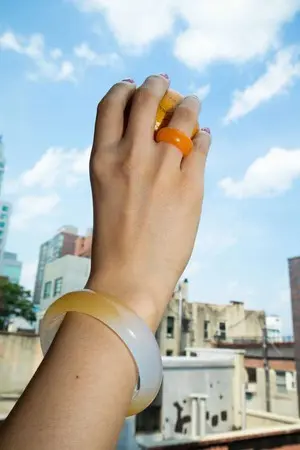 SEREE Mandarin Resin Ring