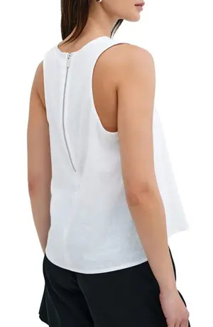 MARCELLA Mckinley Sleeveless Top - White