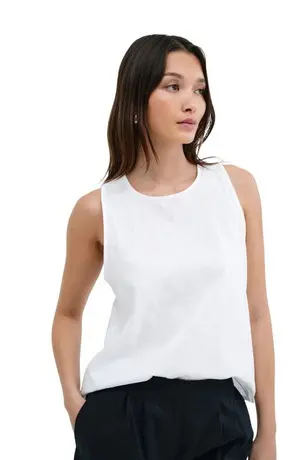 MARCELLA Mckinley Sleeveless Top - White