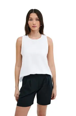 MARCELLA Mckinley Sleeveless Top - White