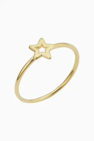 ORADINA 14k Star Ring - Yellow Gold